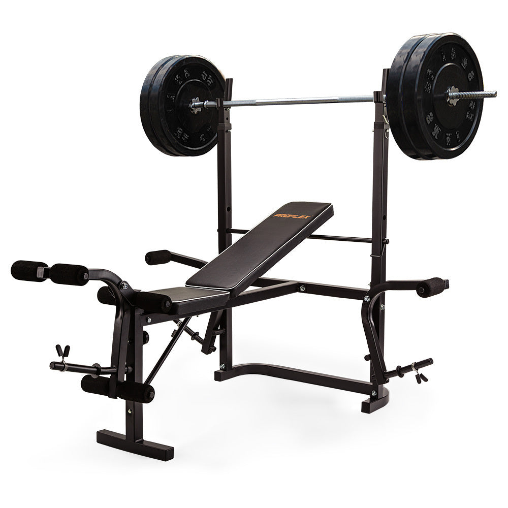 PROFLEX 7in1 Weight Bench Press Multi-Station Home Gym Leg Curl Equipm
