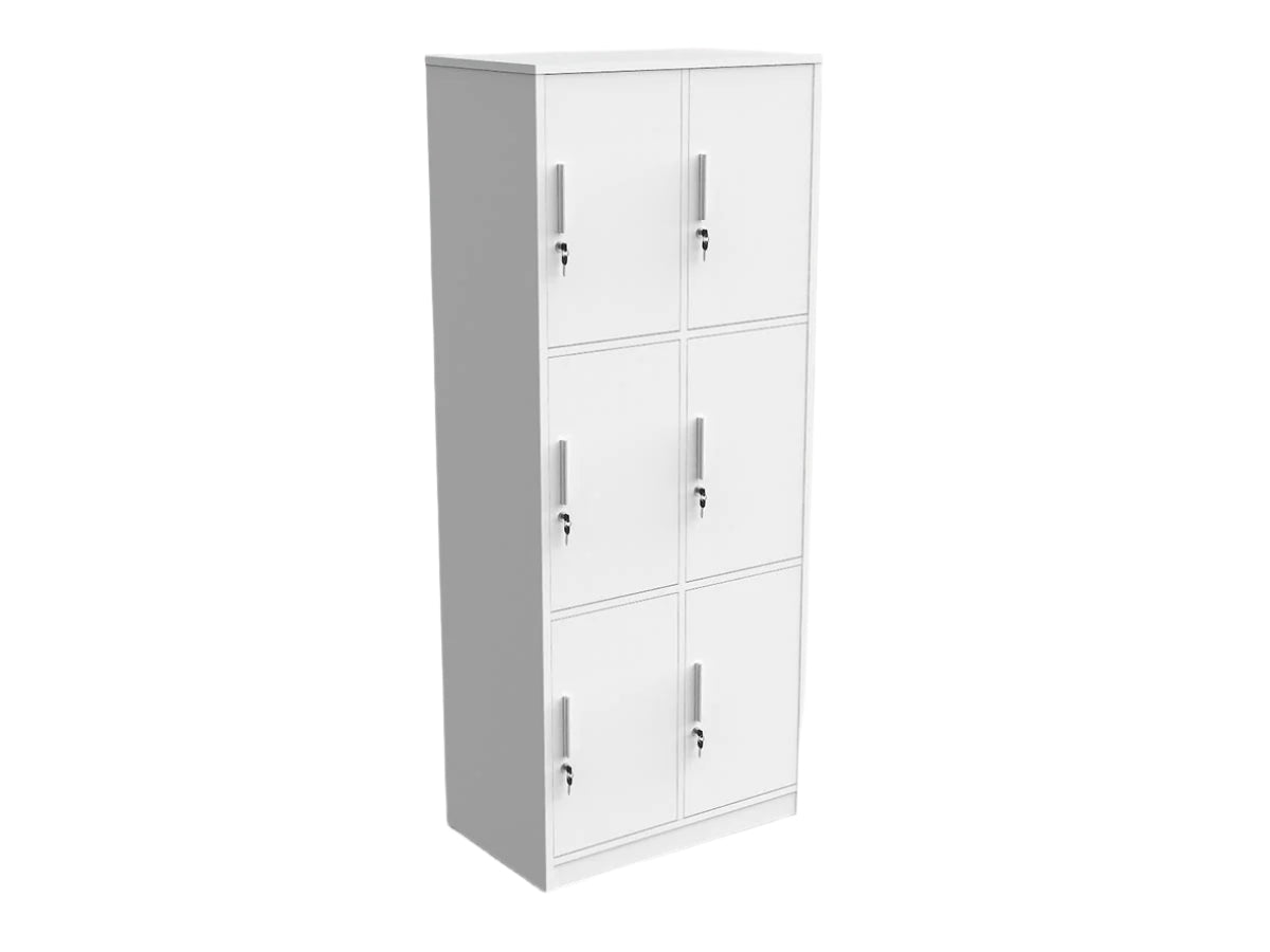 Buy White Anvil/Axis Double Locker with 6 Doors | EasyMart