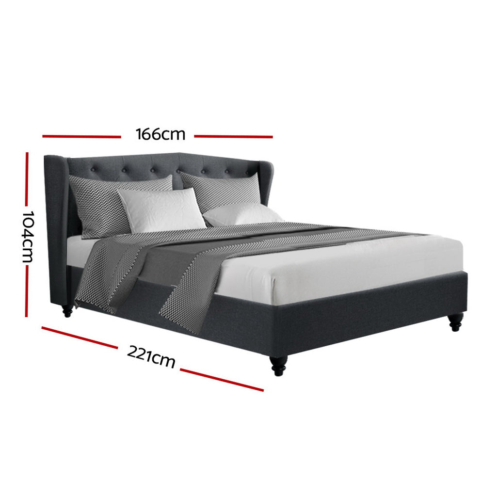 Artiss Wooden Queen Bed Base | Best Pier Bed Frame for Online Sale